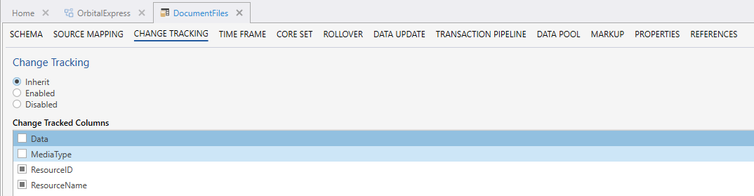 Change Tracking | Profitbase Docs